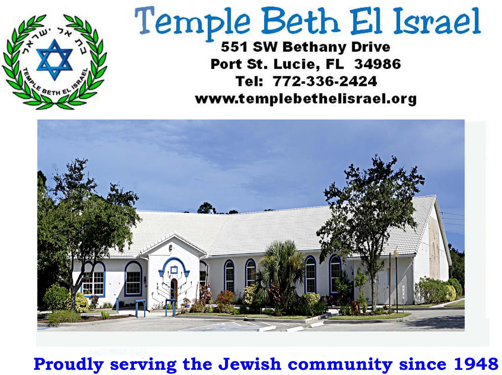 Home - Temple Beth El Israel, Port Saint Lucie, FL