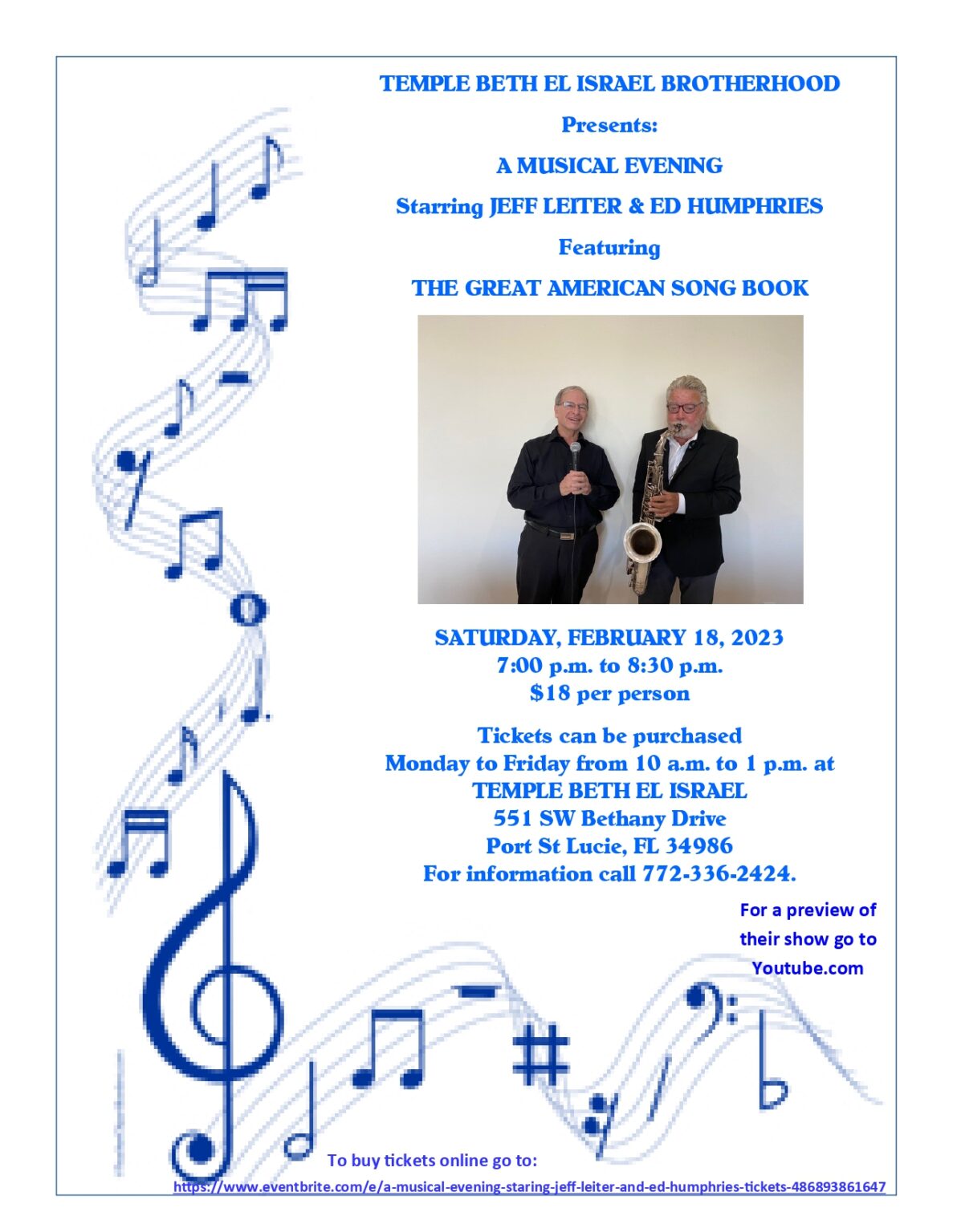 Upcoming Events - Temple Beth El Israel, Port Saint Lucie, FL